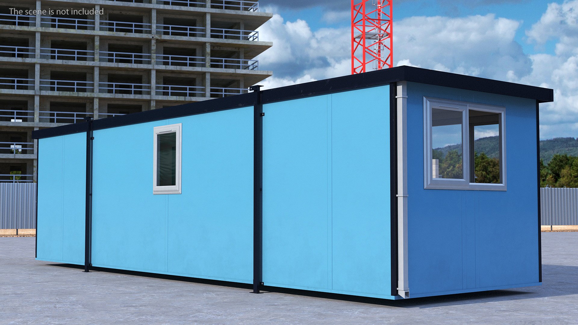 Prefabricated Portable Container Office 3D Model - TurboSquid 2180133