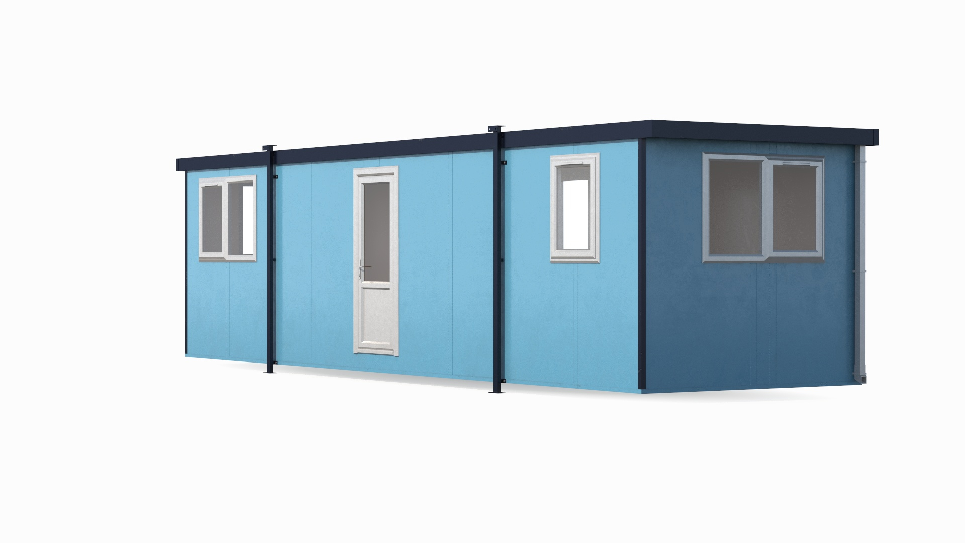 Prefabricated Portable Container Office 3D Model - TurboSquid 2180133