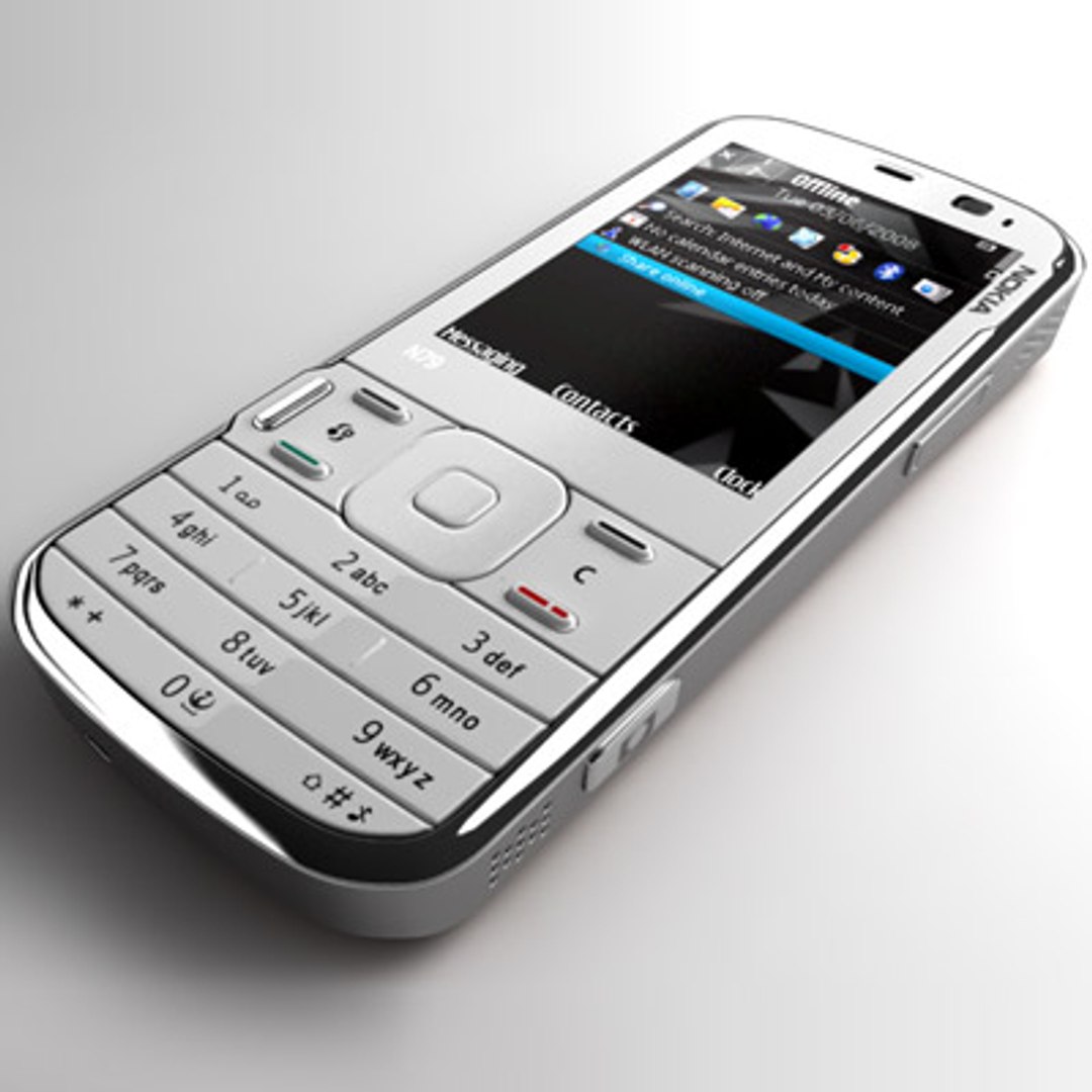 Nokia N79 Mobile Phone 3d Model