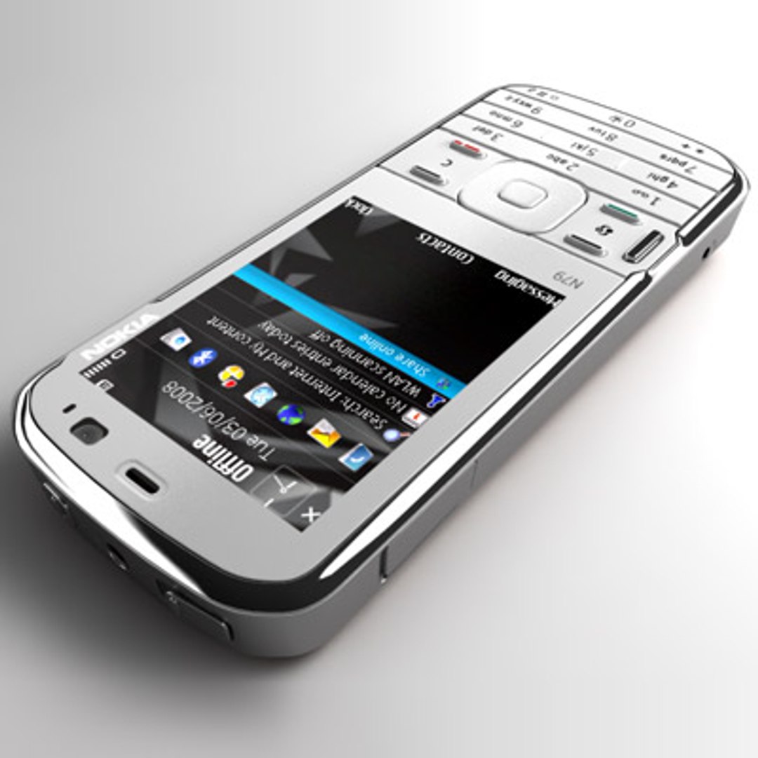 Nokia N79 Mobile Phone 3d Model