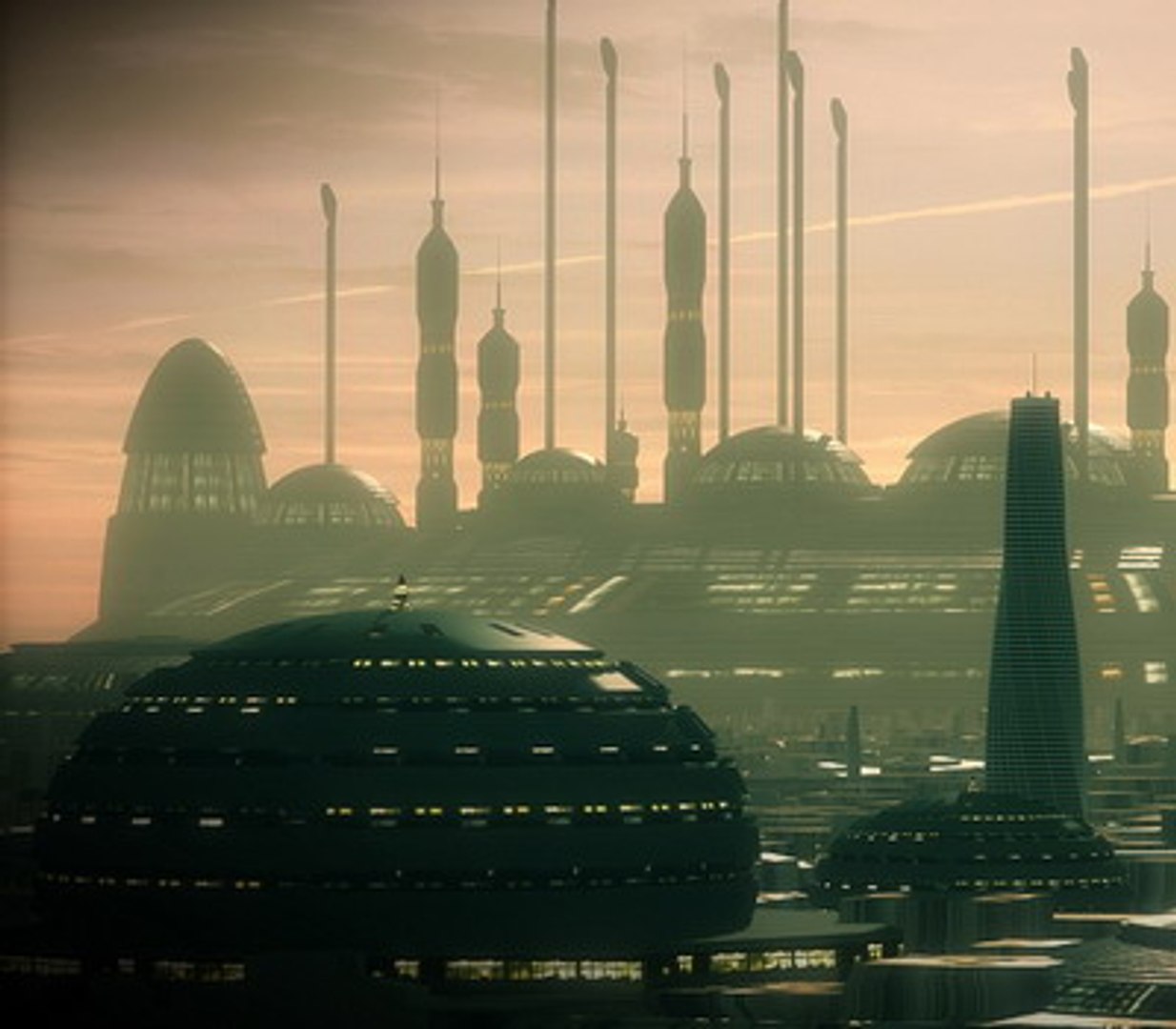 3d Space City Lightened