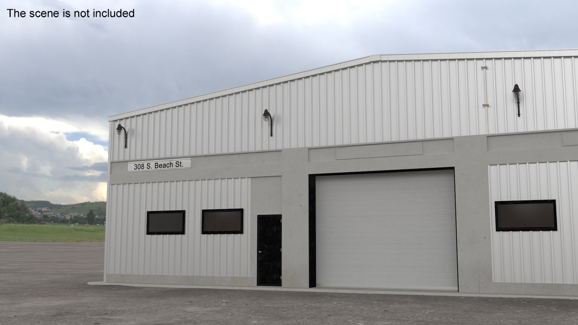 Post Frame Warehouse Building 3D Model - TurboSquid 2217904