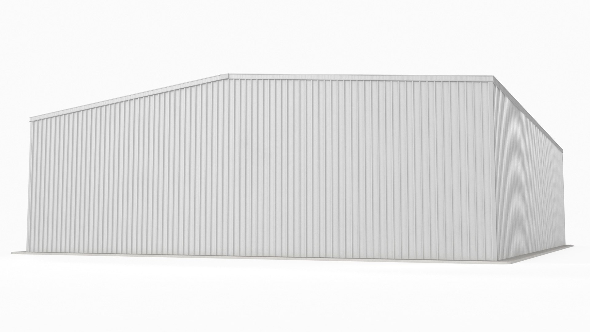 Post Frame Warehouse Building 3D Model - TurboSquid 2217904