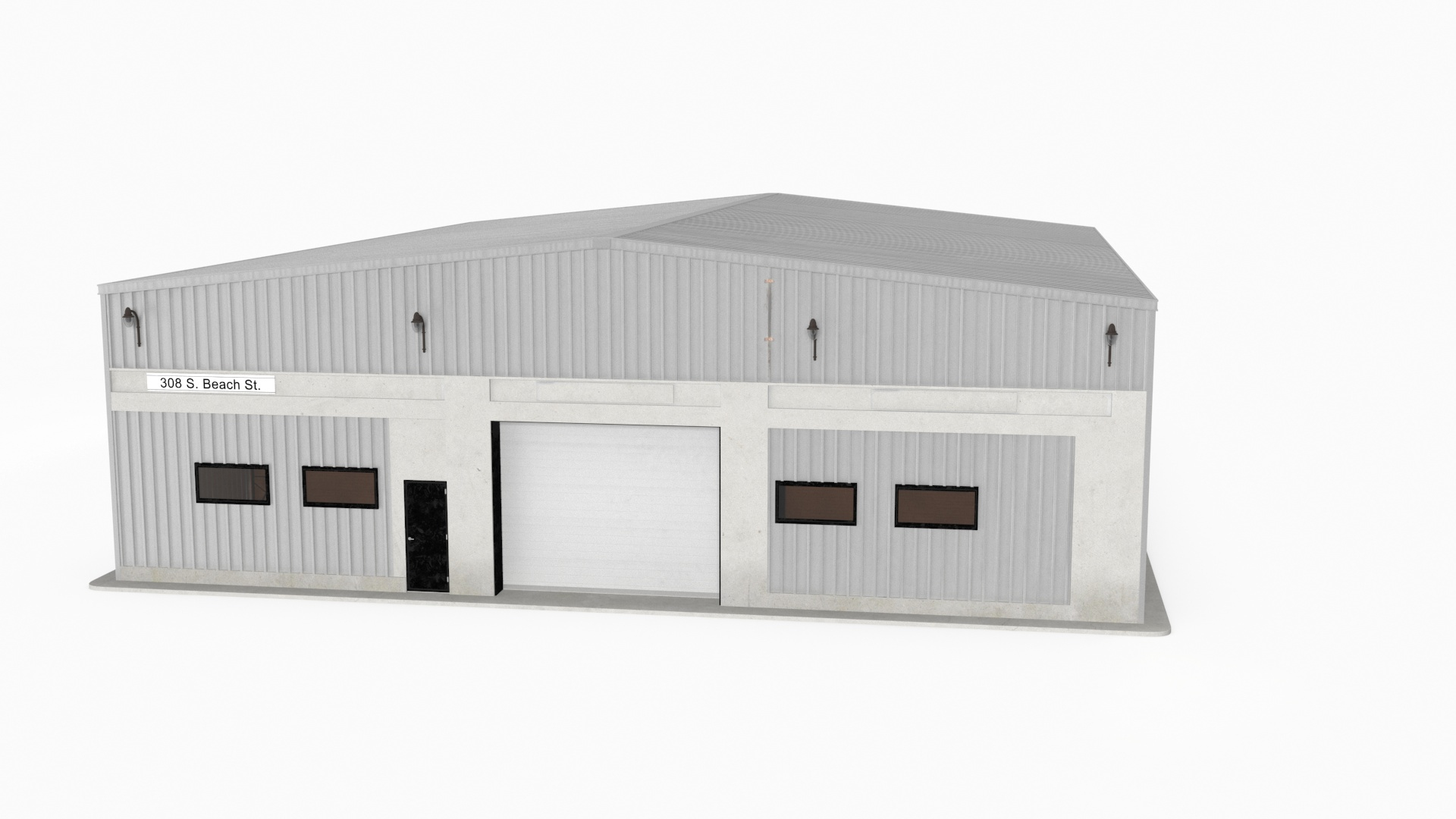Post Frame Warehouse Building 3D Model - TurboSquid 2217904