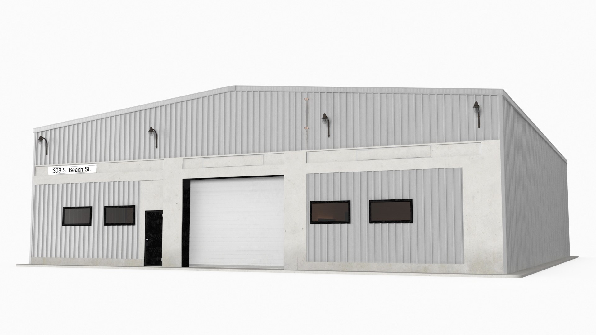 Post Frame Warehouse Building 3D Model - TurboSquid 2217904