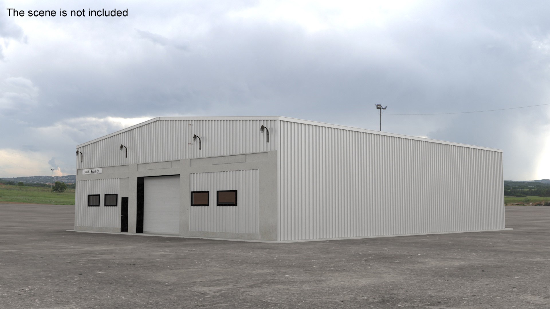 Post Frame Warehouse Building 3D Model - TurboSquid 2217904