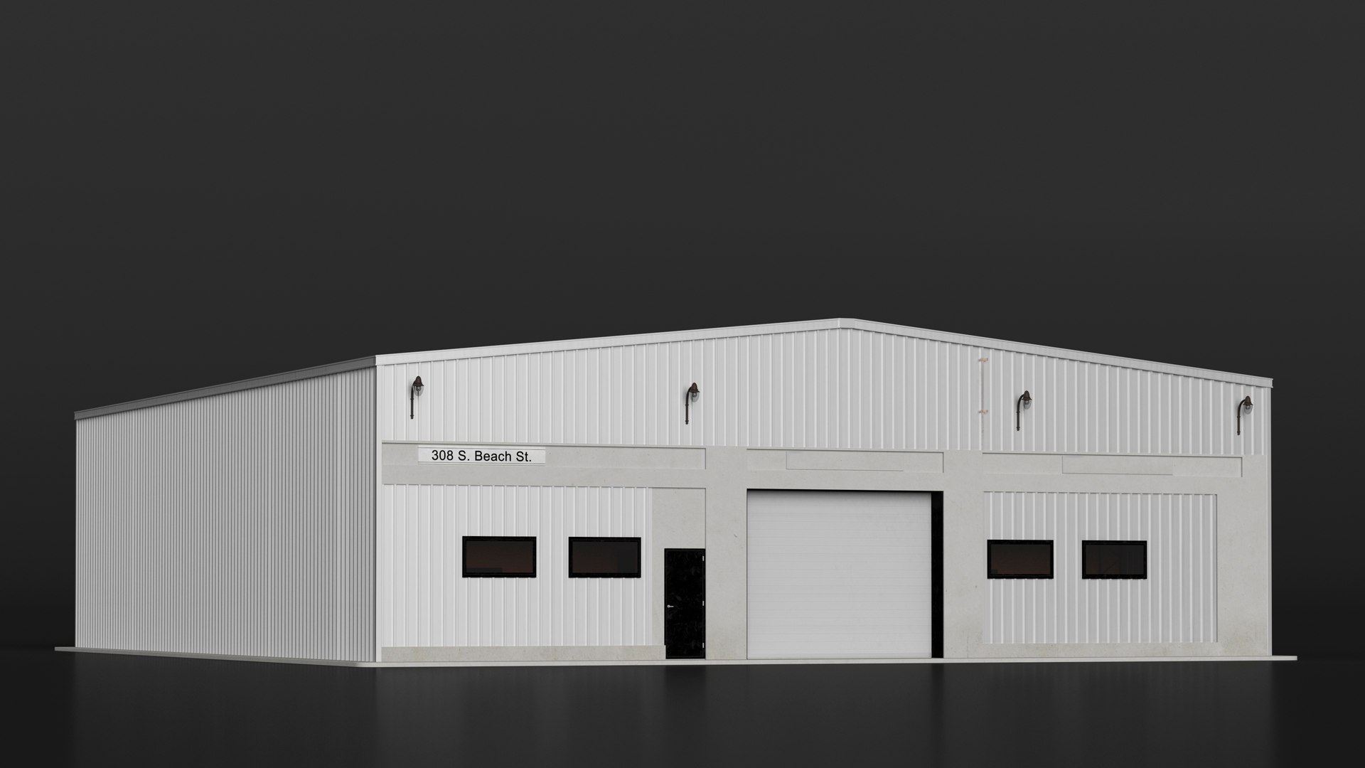 Post Frame Warehouse Building 3D Model - TurboSquid 2217904