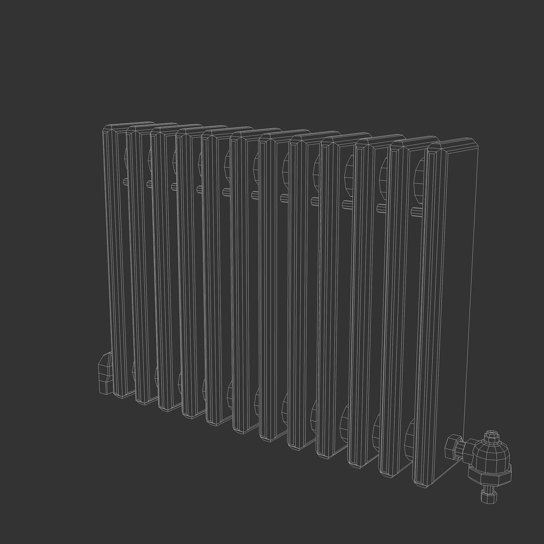 old radiator 3d c4d