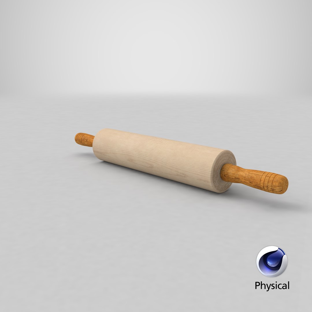 3D wooden rolling pin wood model - TurboSquid 1368305