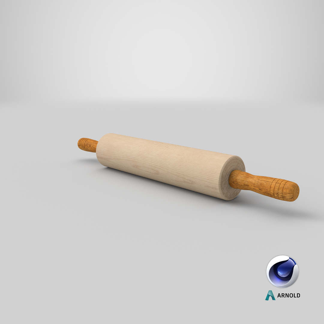 3D wooden rolling pin wood model - TurboSquid 1368305