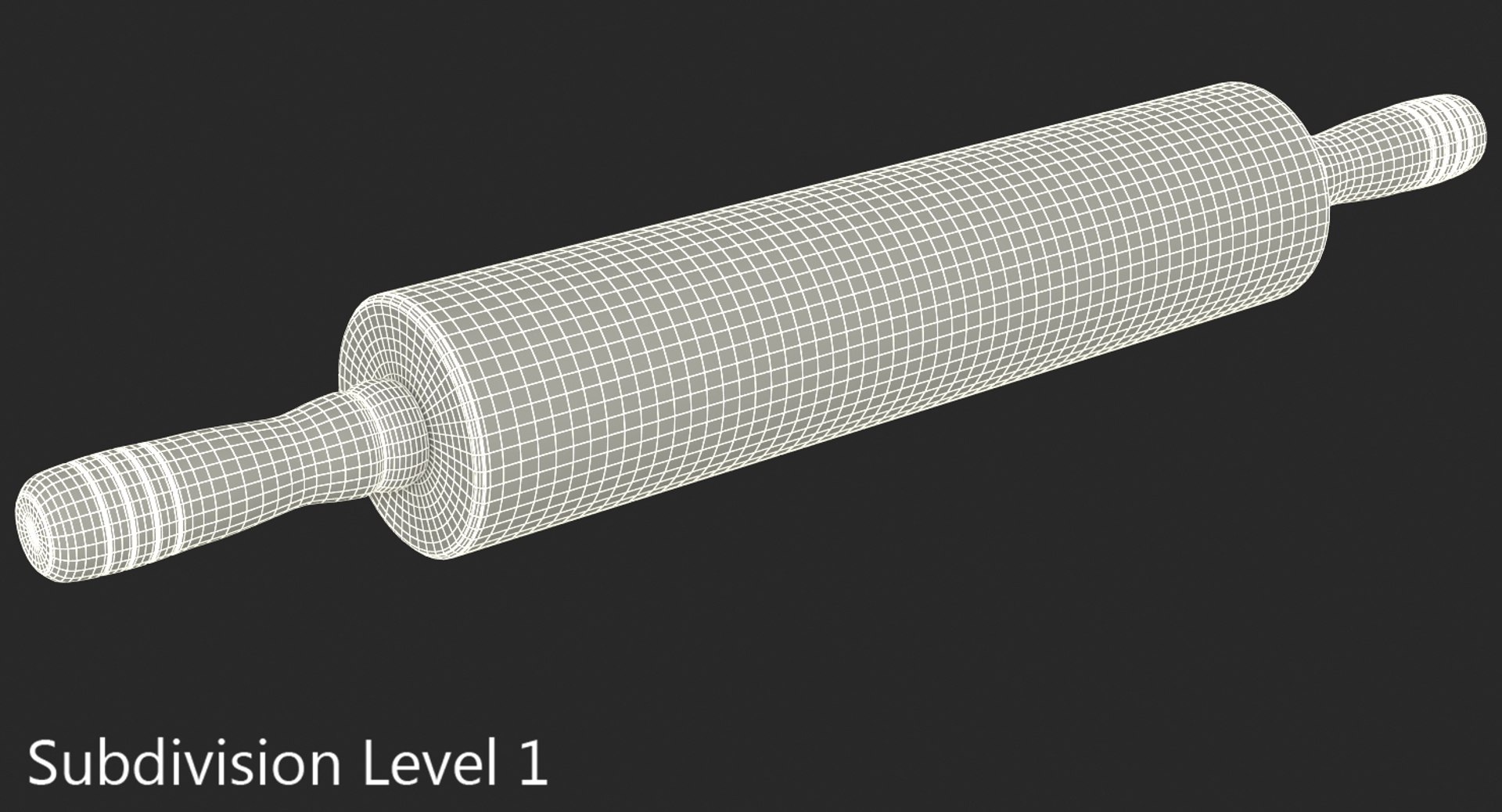3D Wooden Rolling Pin Wood Model - TurboSquid 1368305