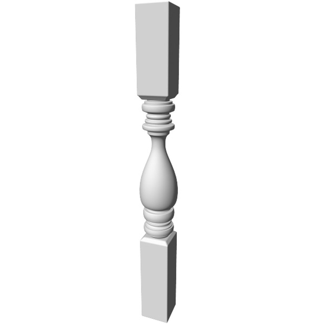 Baluster 3d Max