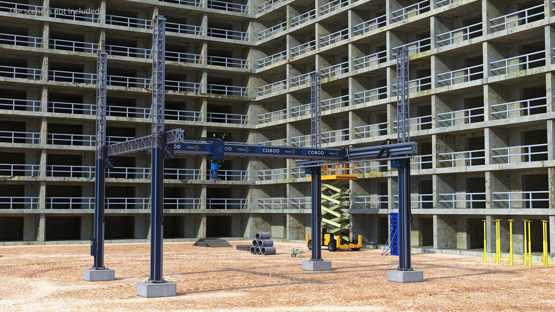 3D Model Cobod 3D Printer Module For House Building - TurboSquid 2206318