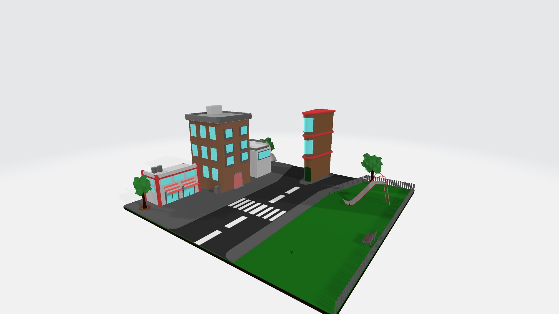 City scene 3D - TurboSquid 1493354