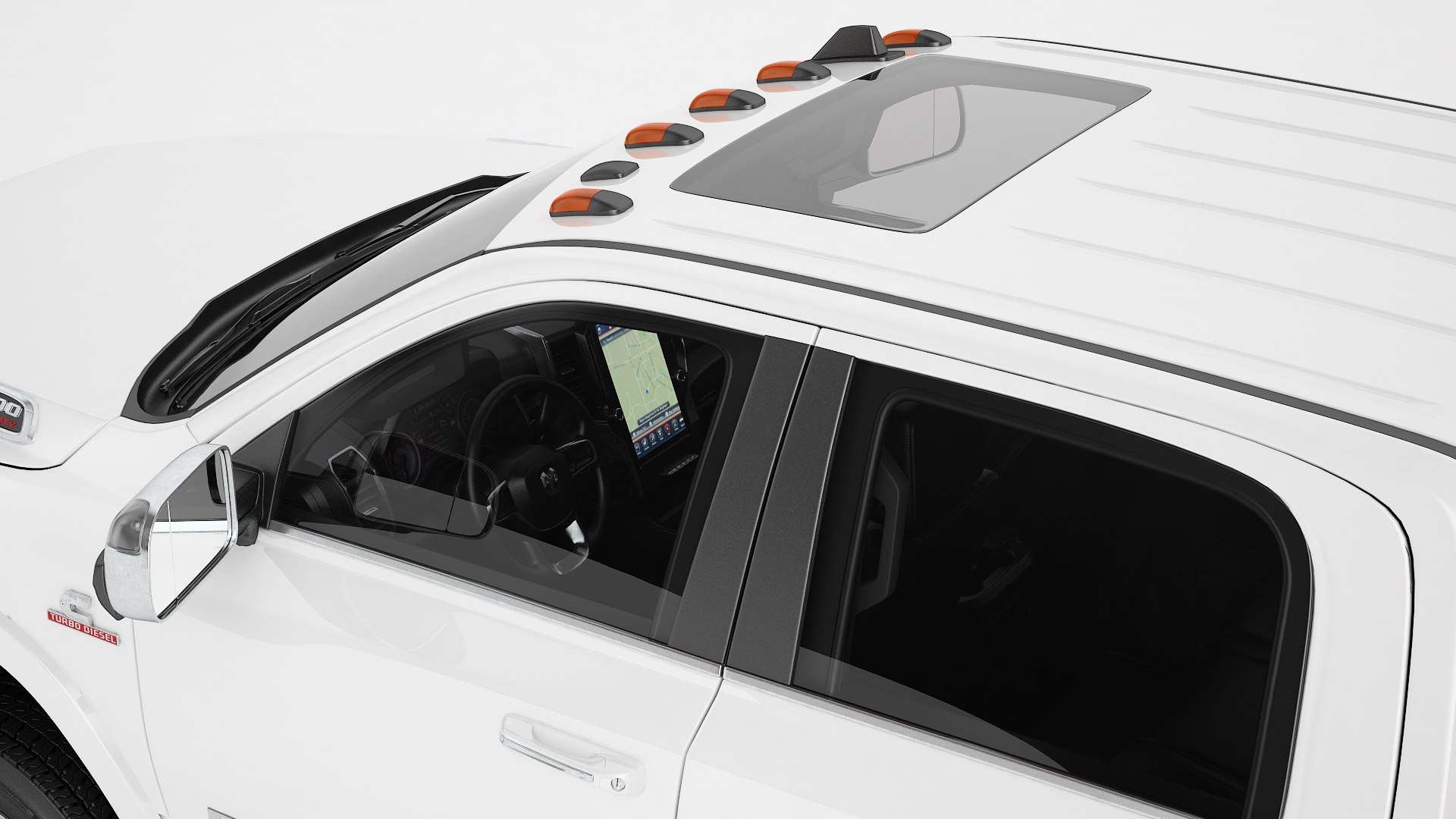 Dodge Ram 3500 HD 2021 Car Hauler Trailer 02 3D model - TurboSquid 2107822