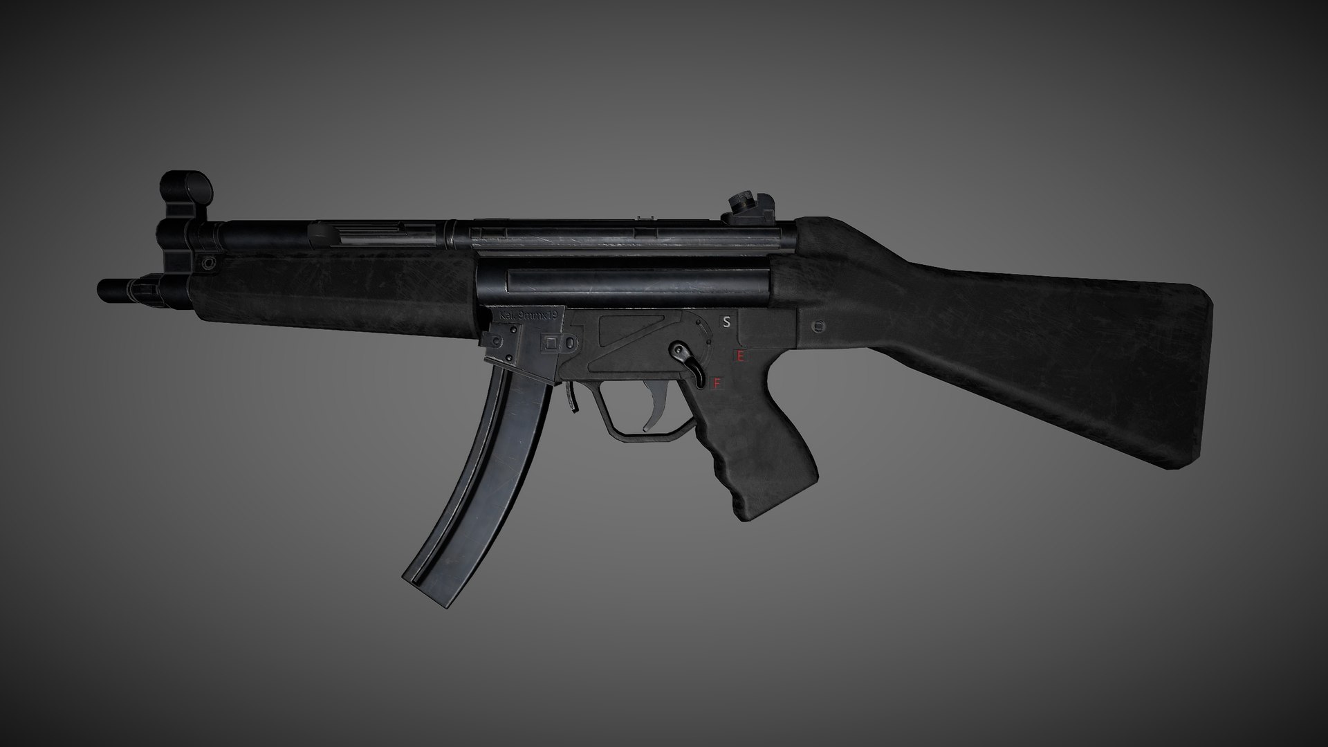 Submachine Gun Model - TurboSquid 1941223