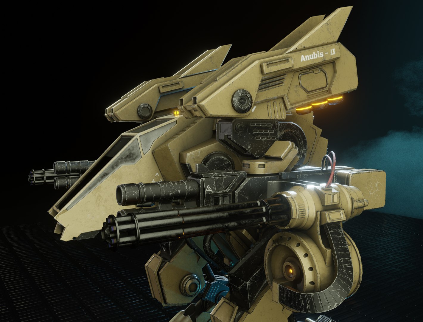 Battle Mech - Anubis II MS 3D Model - TurboSquid 1822962