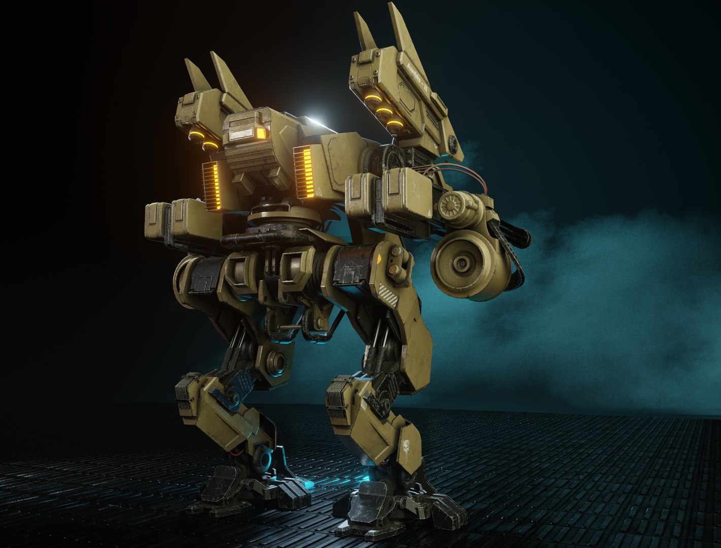 Battle Mech - Anubis II MS 3D Model - TurboSquid 1822962