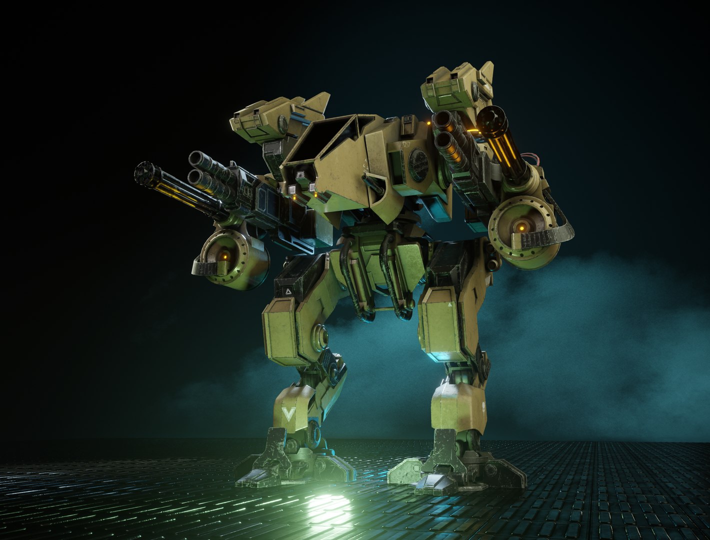 Battle Mech - Anubis II MS 3D Model - TurboSquid 1822962