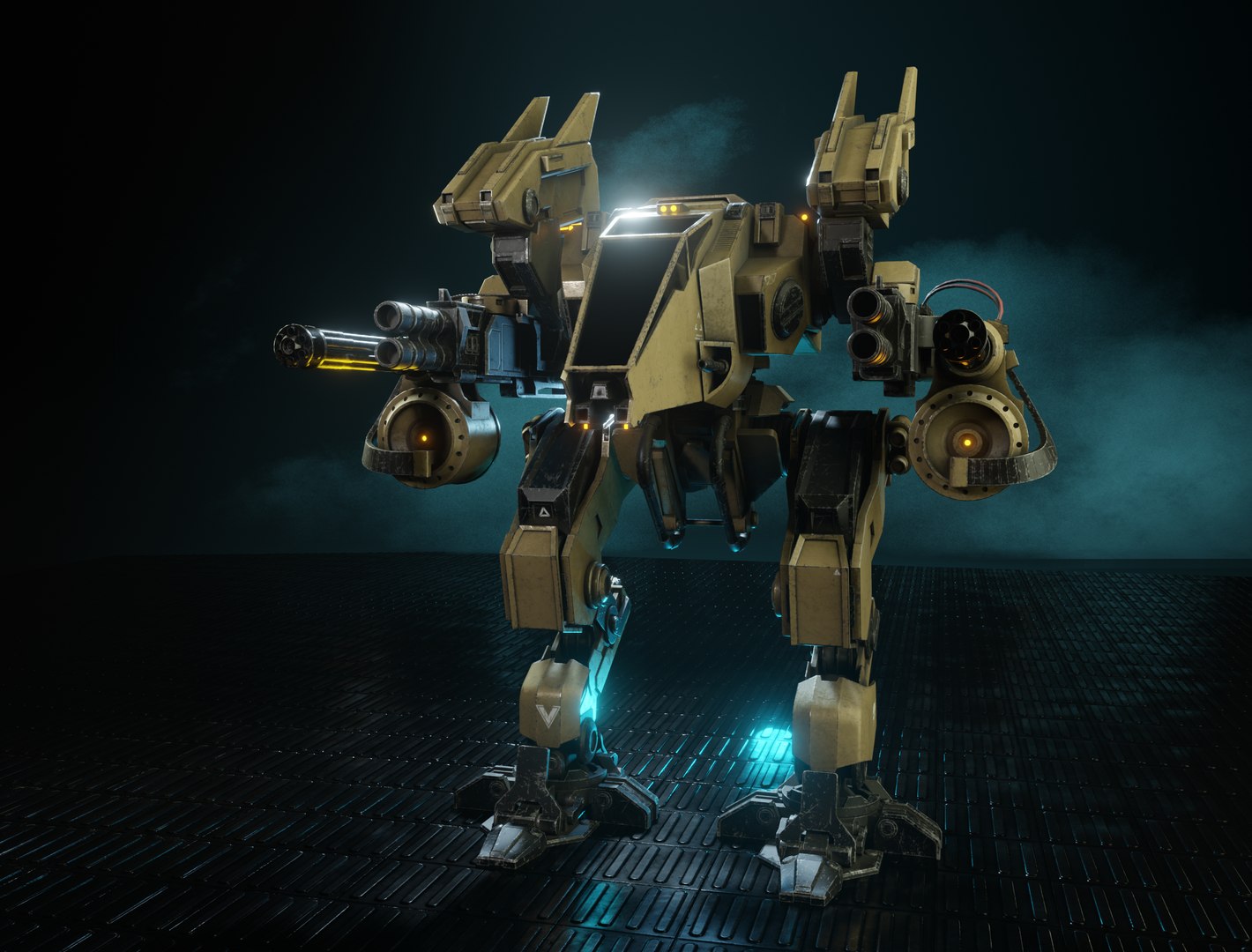 Battle Mech - Anubis II MS 3D Model - TurboSquid 1822962
