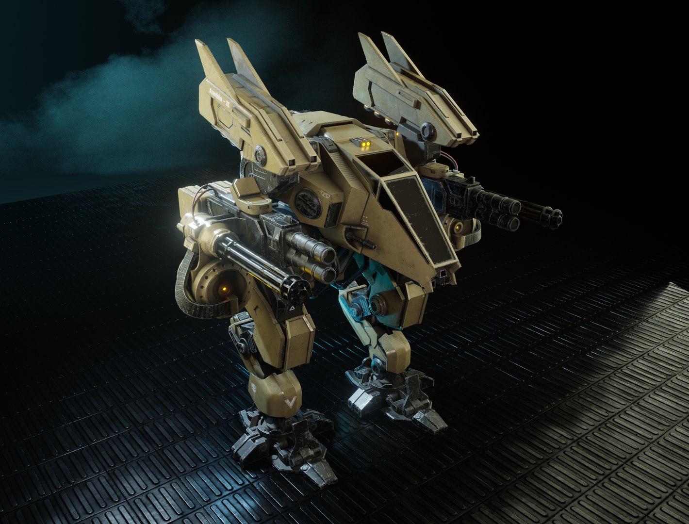 Battle Mech - Anubis II MS 3D Model - TurboSquid 1822962