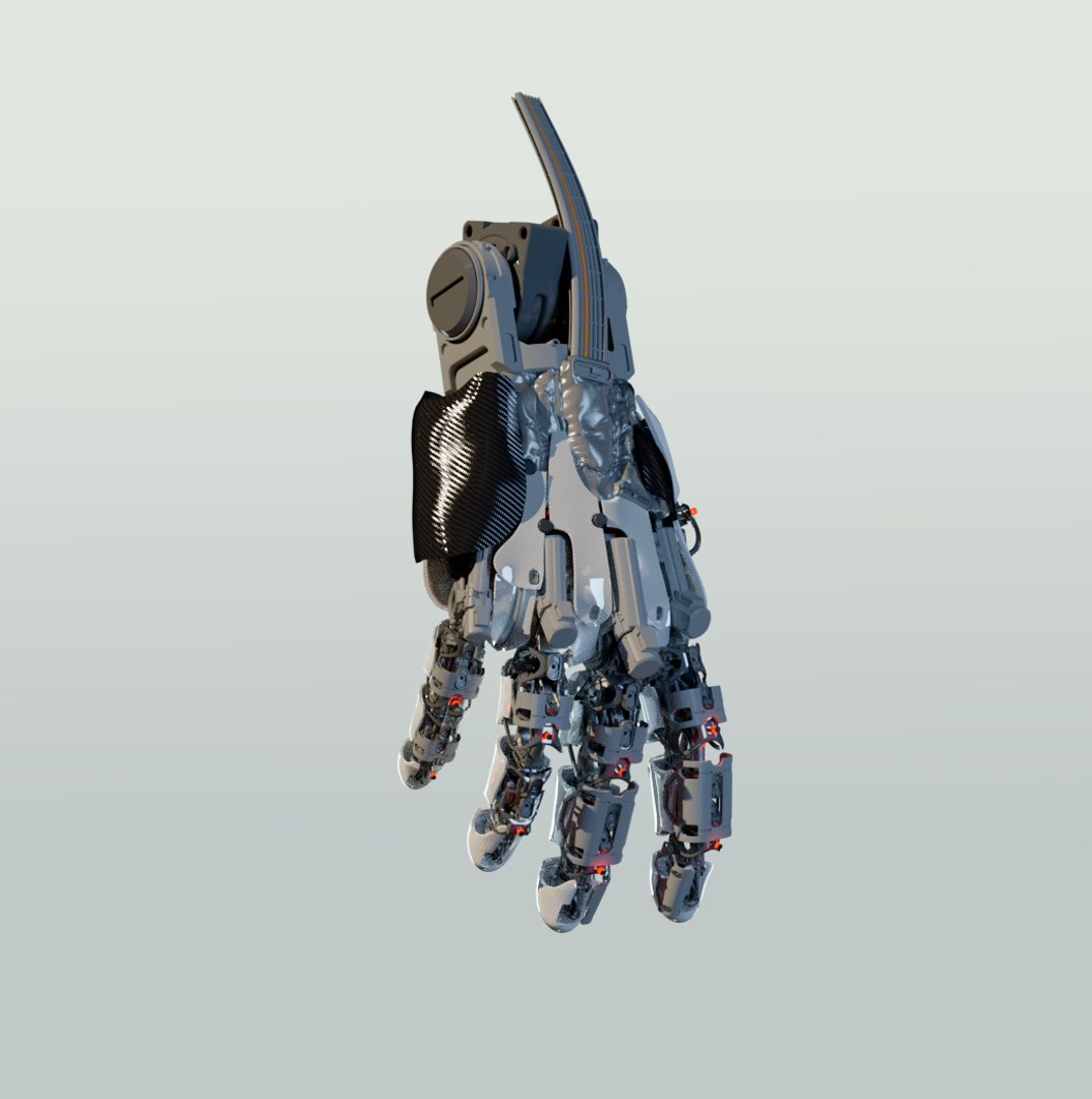 3D Hand Mechanical - TurboSquid 1549393