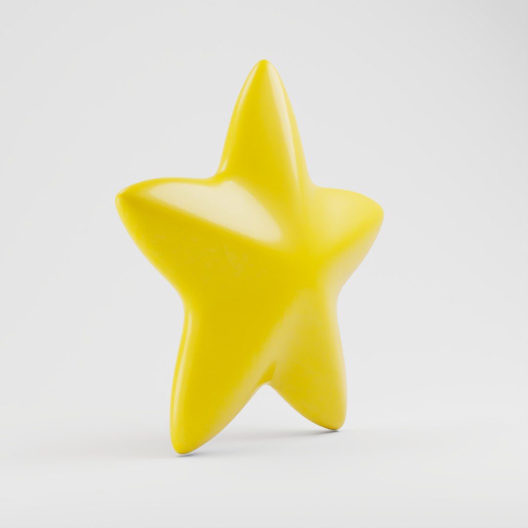 Collection of stars simple cartoon model - TurboSquid 2178437