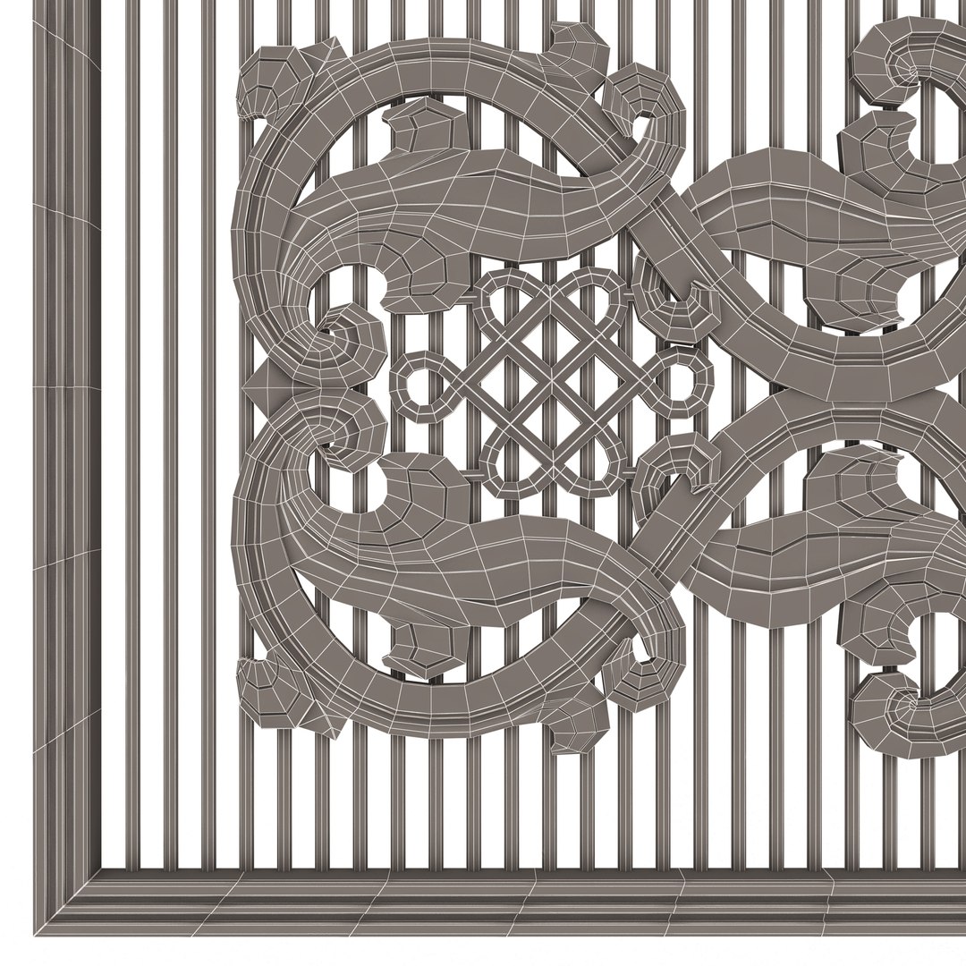 Lattice Carved Panel For CNC 3D Model - TurboSquid 1819054