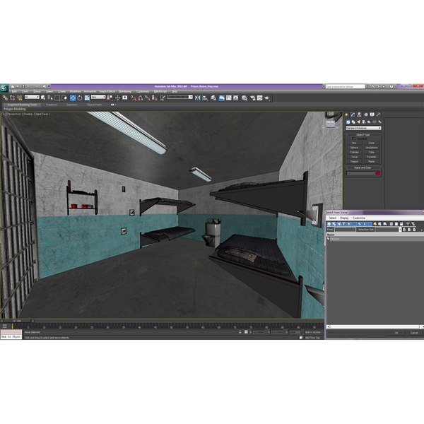 3d prison cell model