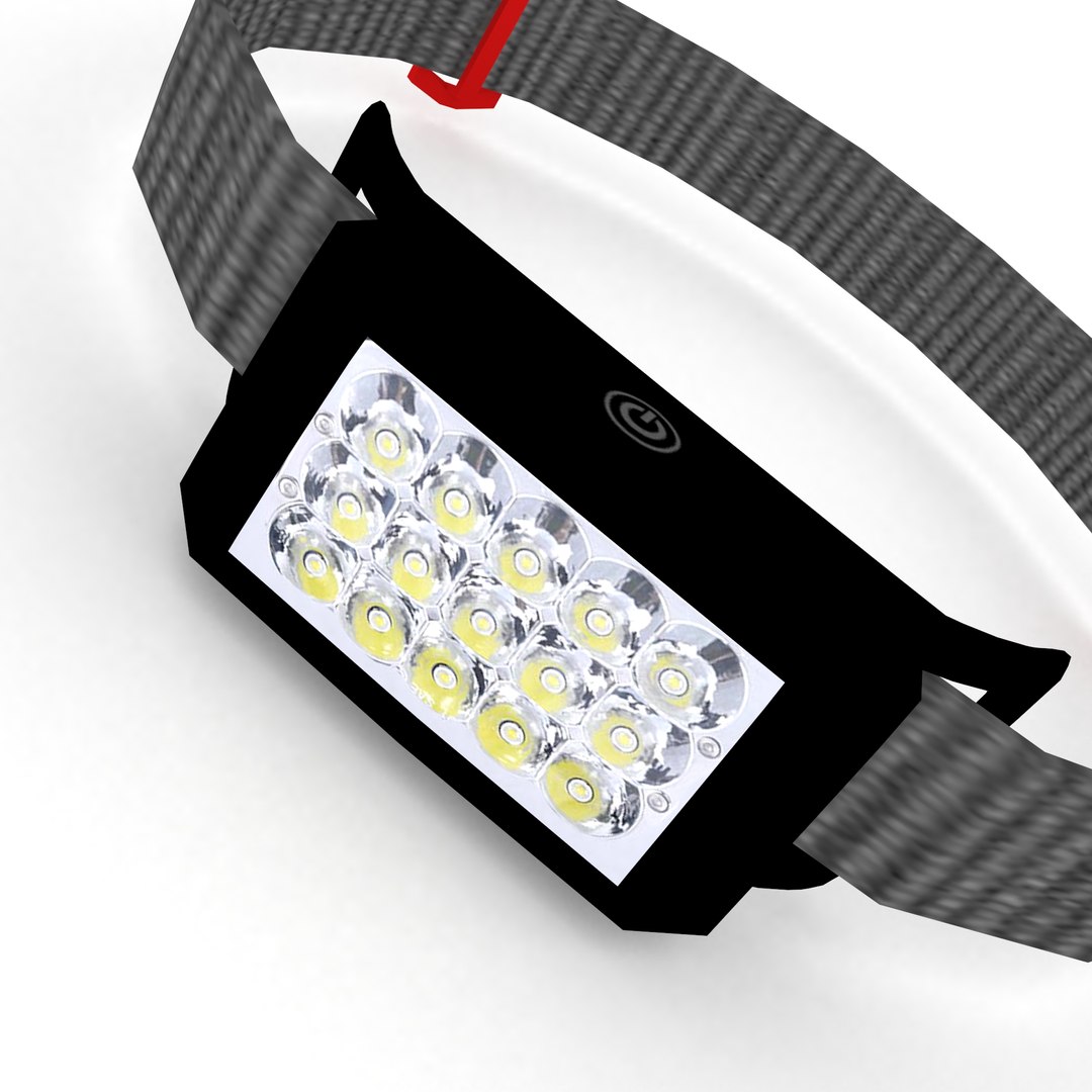 Head Light Torch Spotlight 3D Model - TurboSquid 1943108