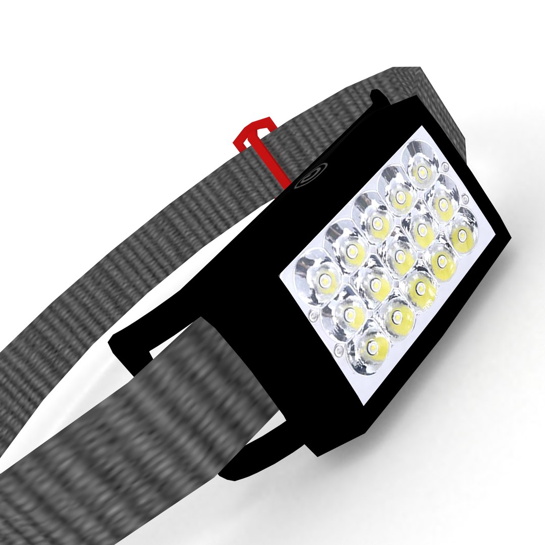 Head Light Torch Spotlight 3D Model - TurboSquid 1943108