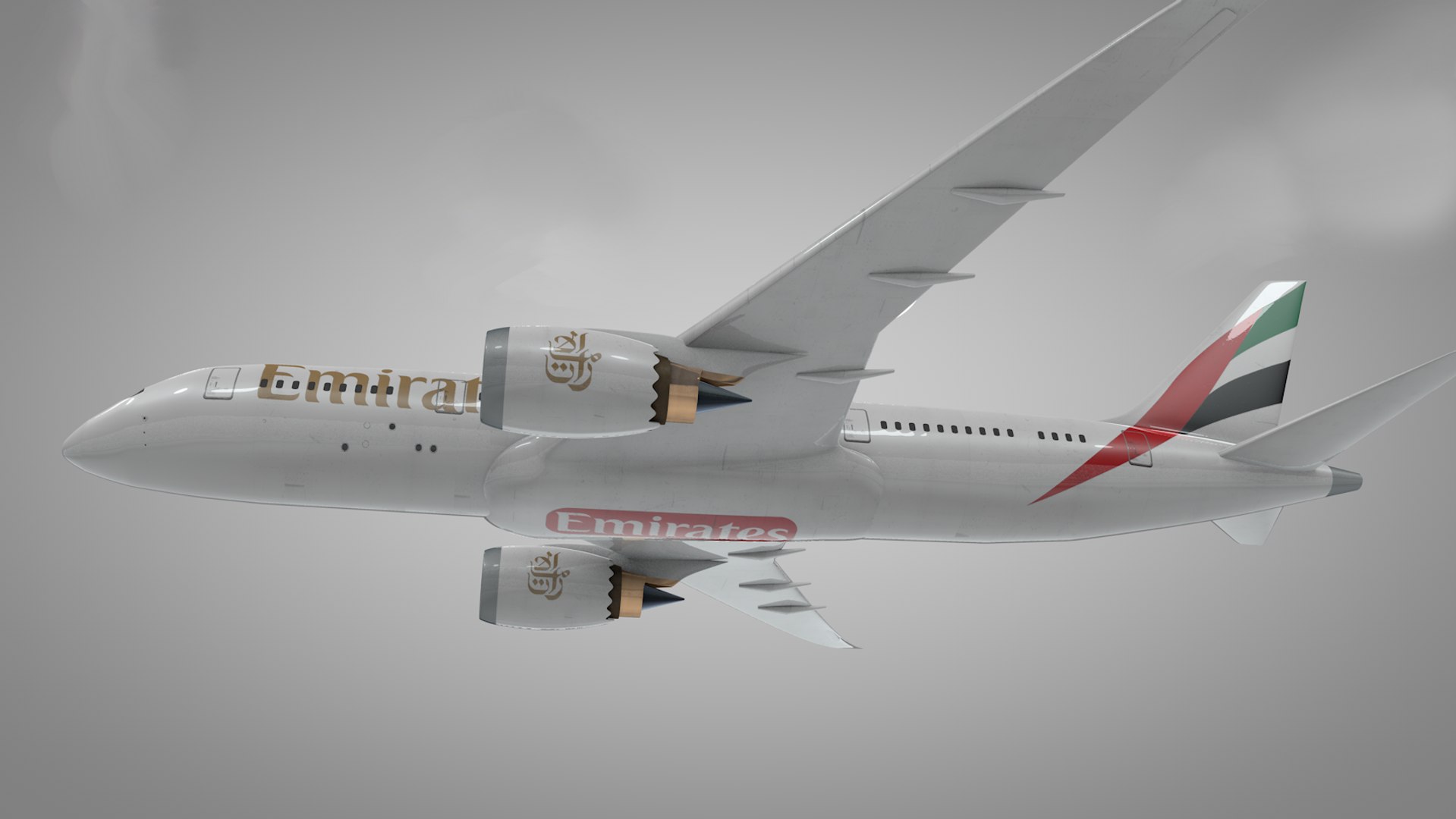 Boeing 787 Dreamliner Emirates 3D - TurboSquid 1419696