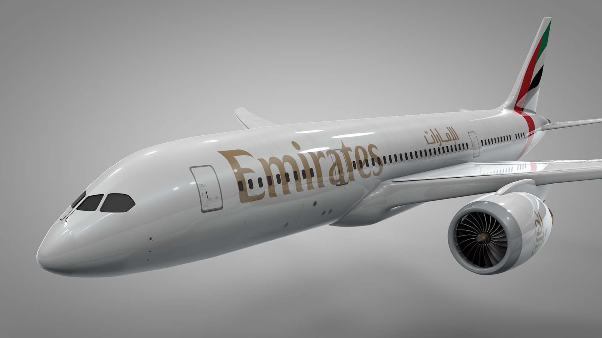 Boeing 787 Dreamliner Emirates 3D - TurboSquid 1419696