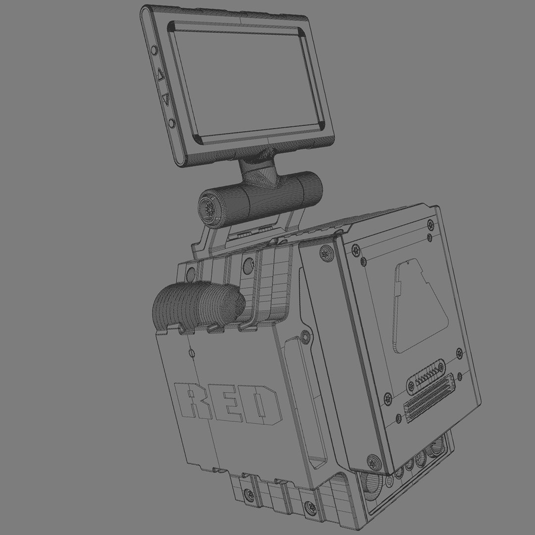 3d digital camera red