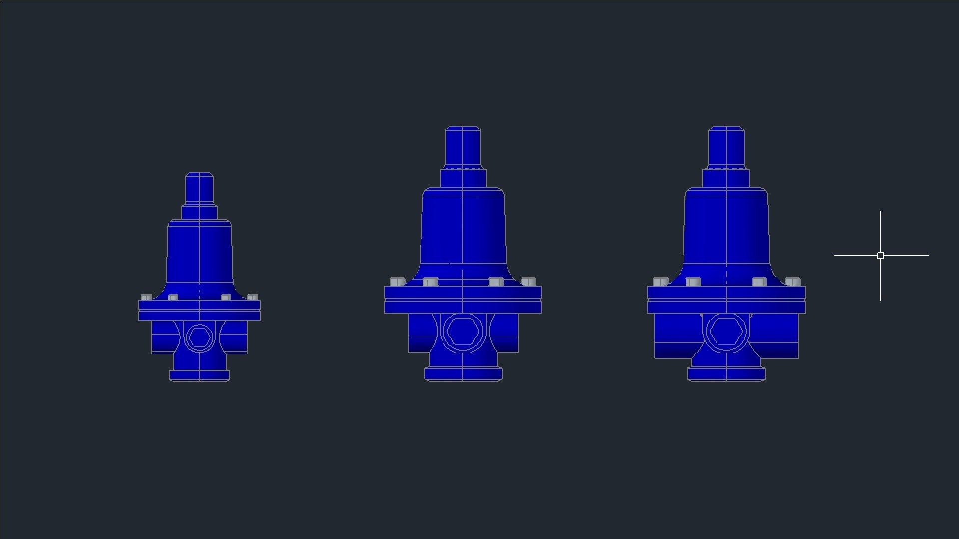 3D Catalaouge dwg Heavy Duty Brass Final Line Pressure Regulator BR ...