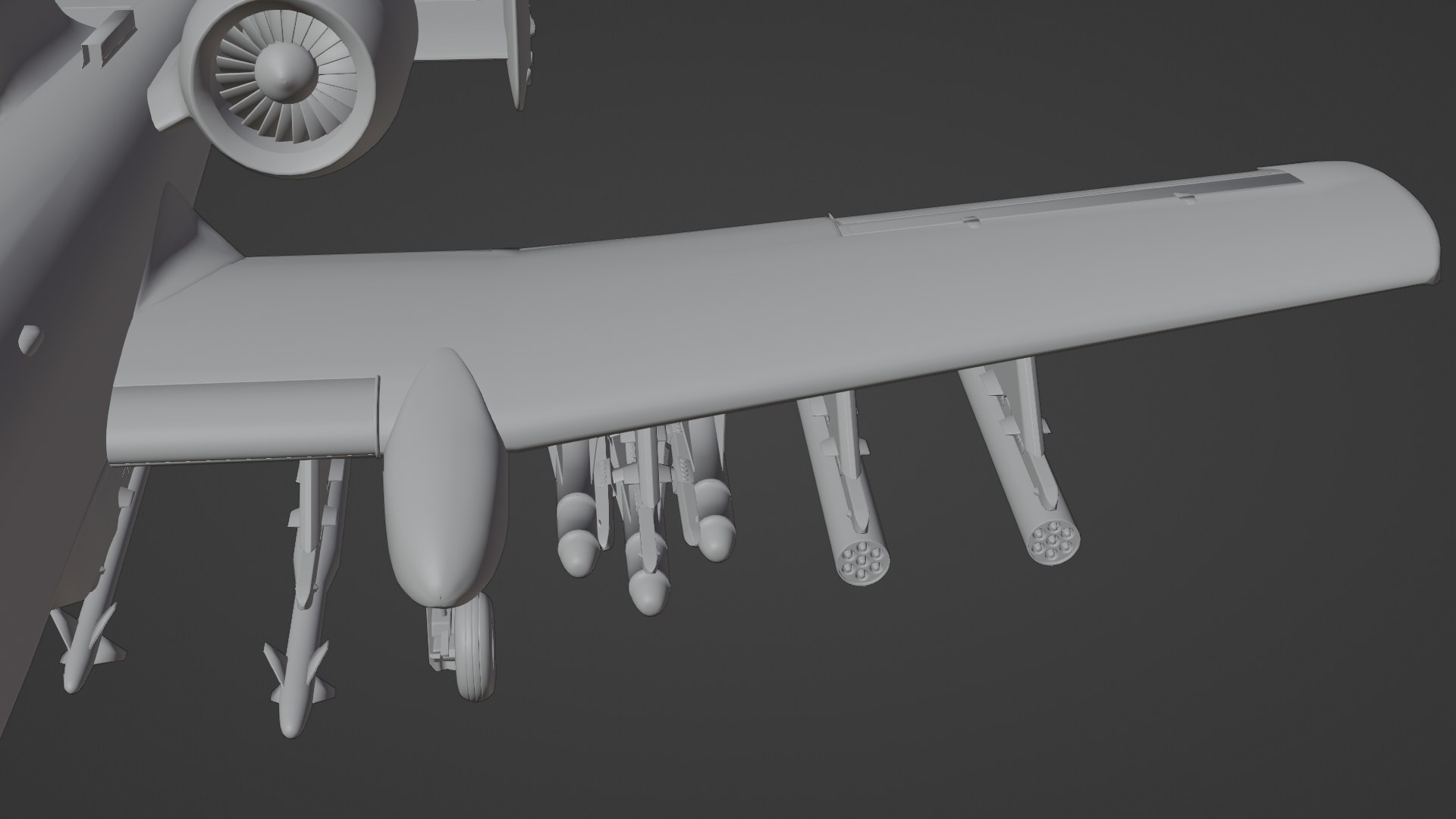 3D A-10 Sand Fighter Plane Model - TurboSquid 2281490