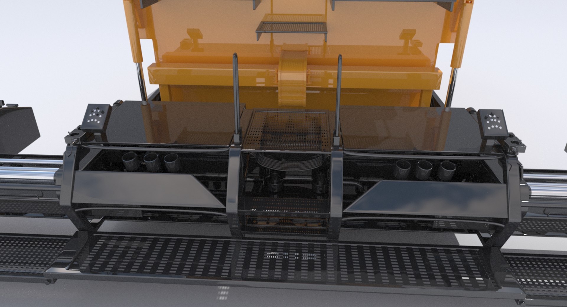 Asphalt Paver Roads Dxf