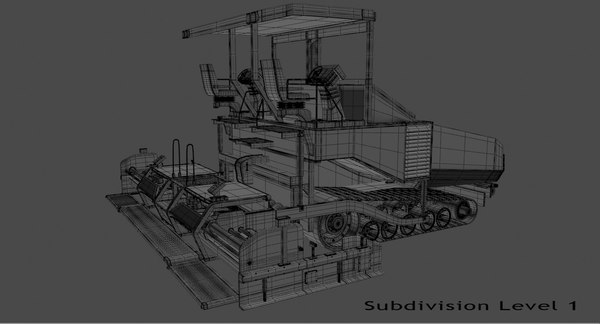 asphalt paver roads dxf