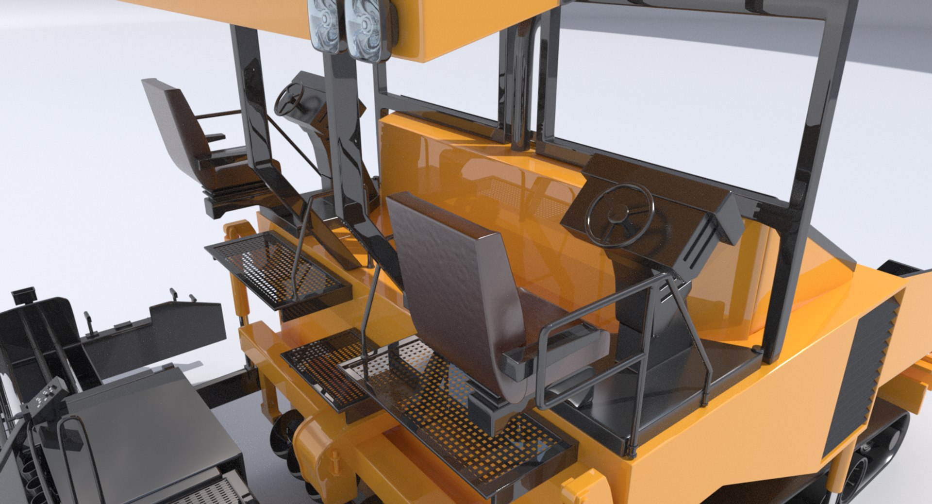 Asphalt Paver Roads Dxf