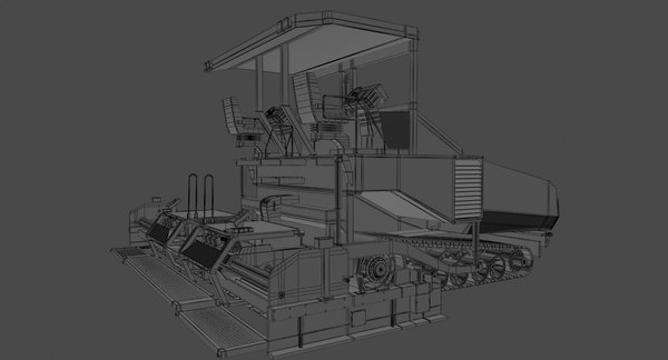 asphalt paver roads dxf