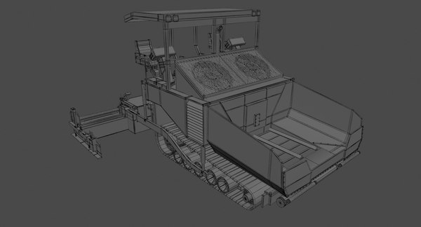 asphalt paver roads dxf