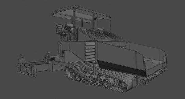 asphalt paver roads dxf