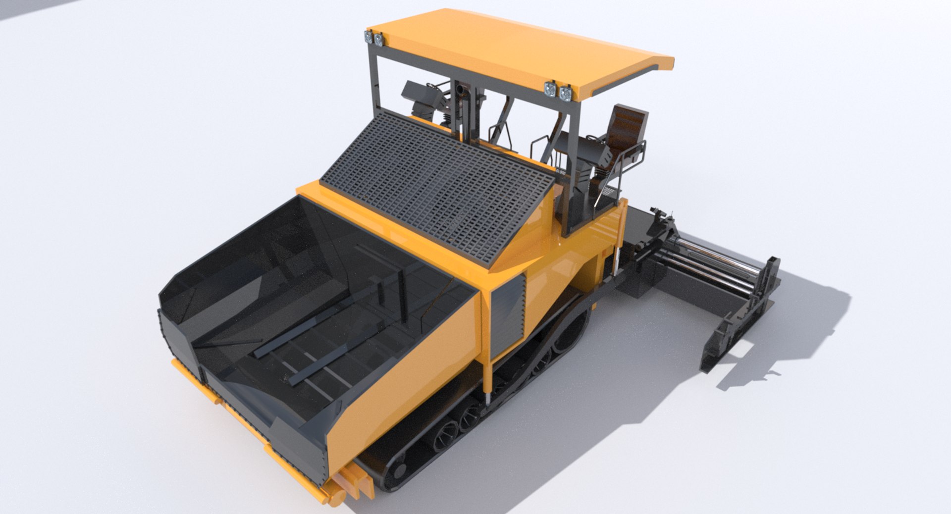 Asphalt Paver Roads Dxf