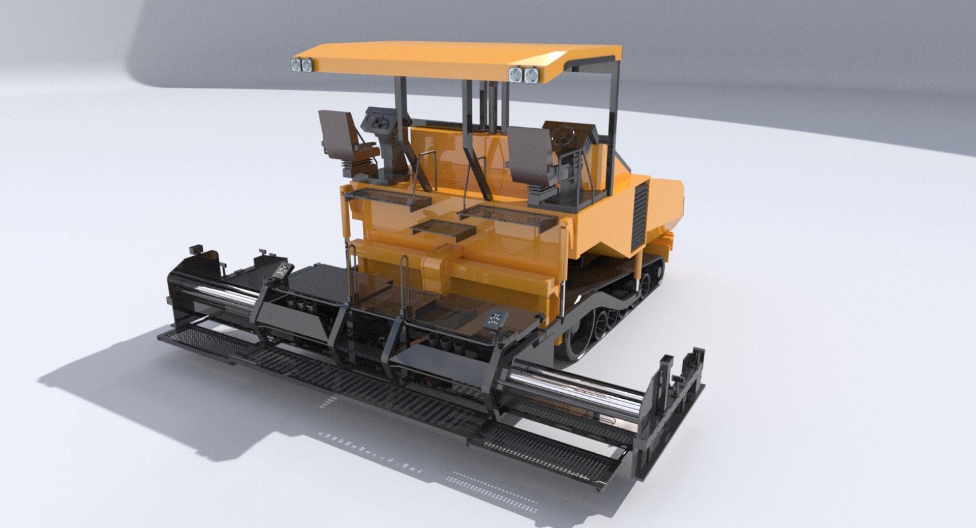 Asphalt Paver Roads Dxf