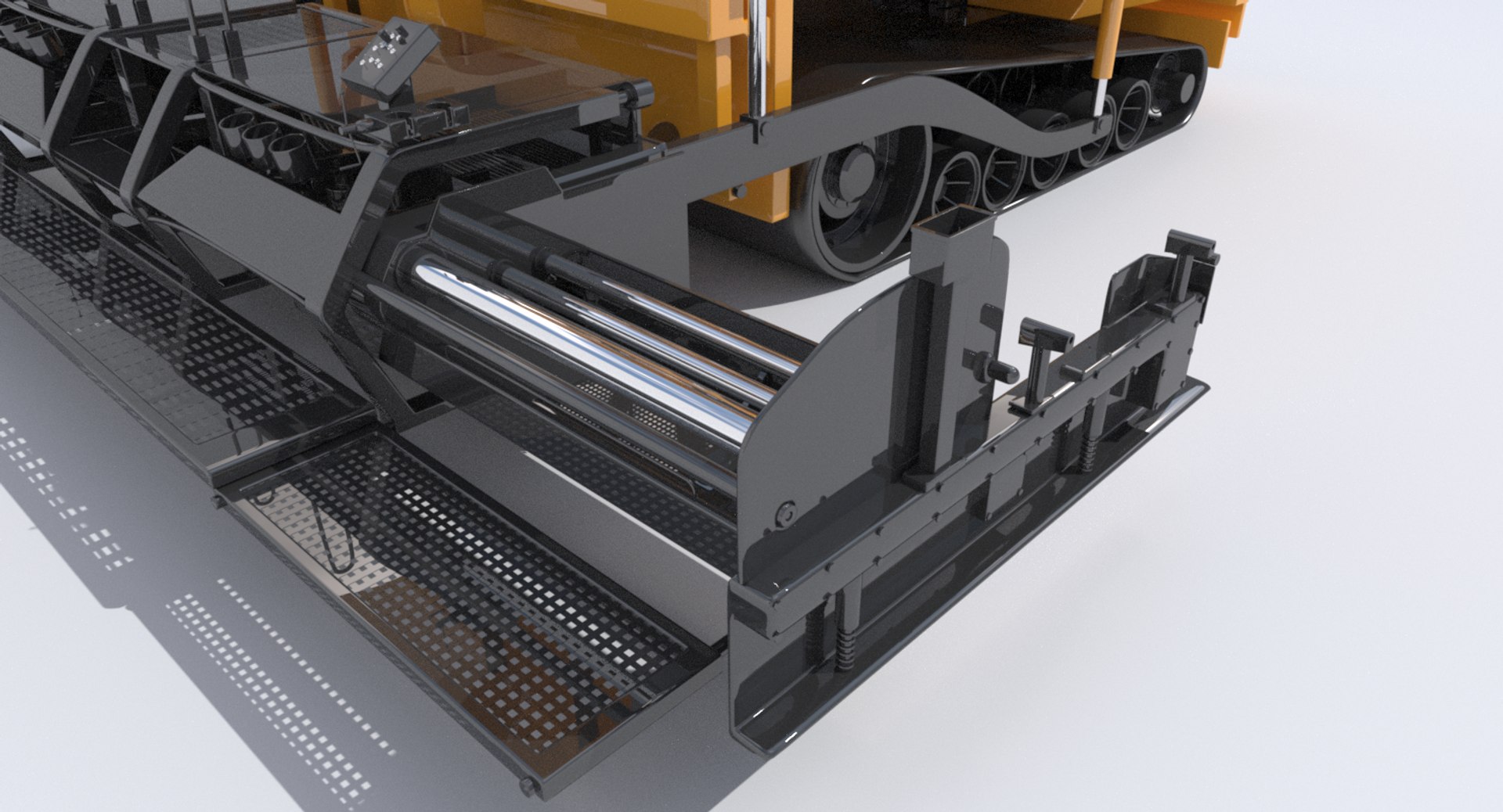 Asphalt Paver Roads Dxf