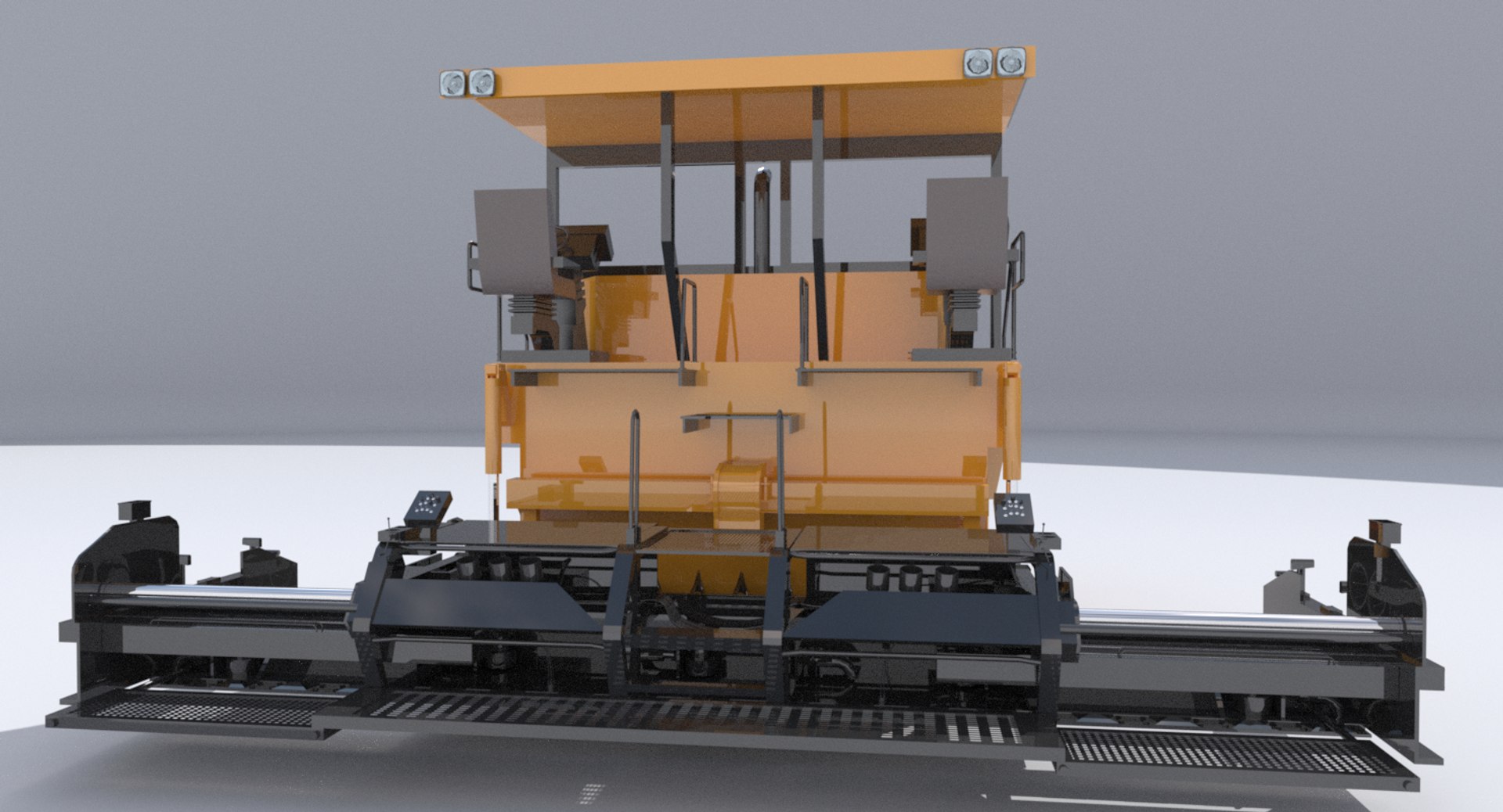 Asphalt Paver Roads Dxf