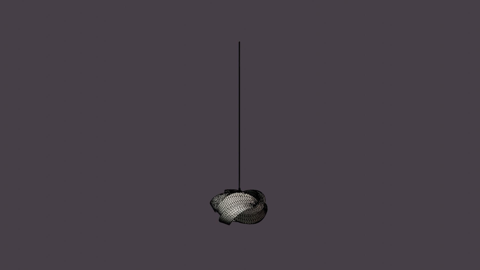 3D Ribbon Ceiling Lamp - TurboSquid 2250601