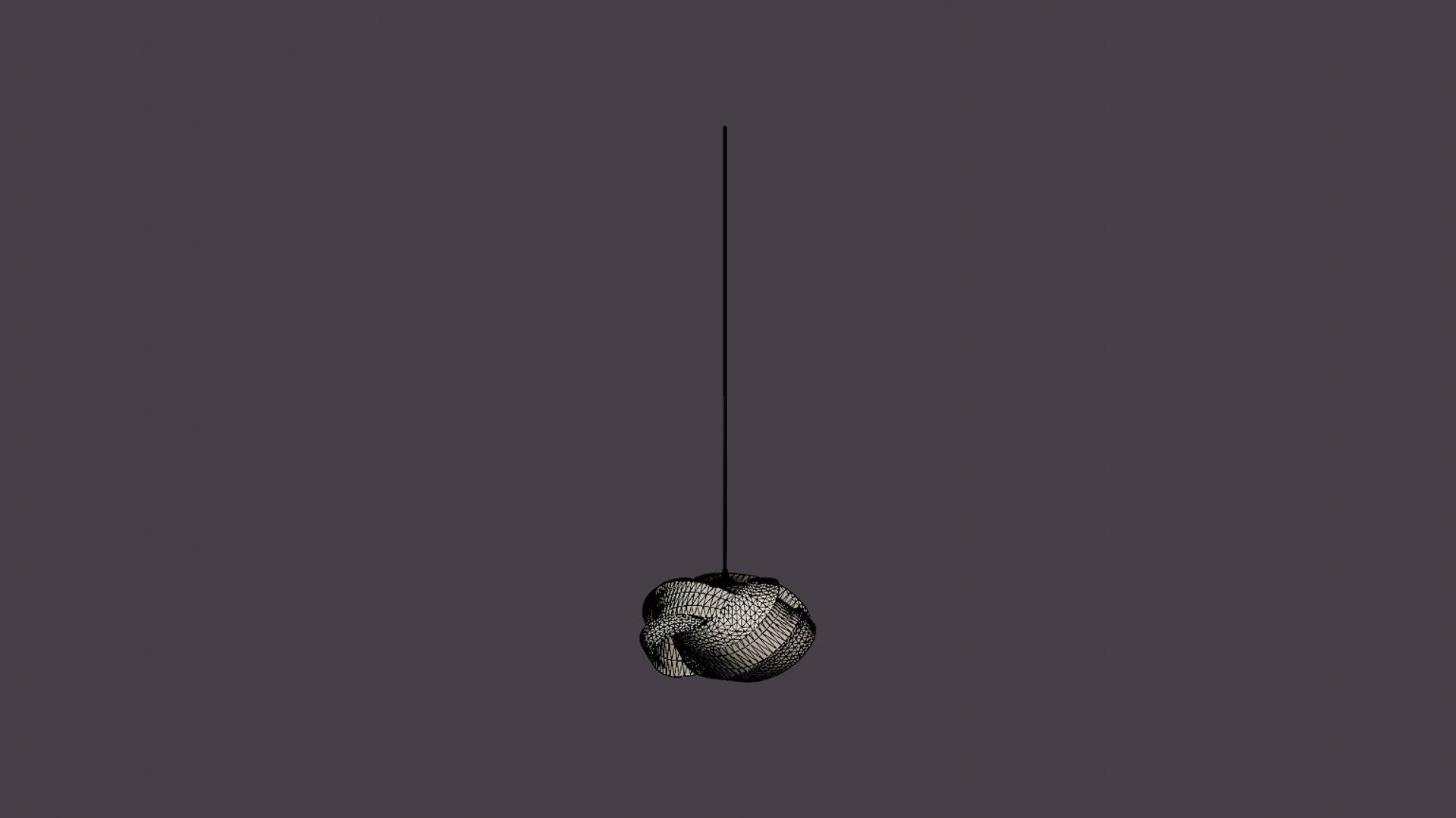 3D Ribbon Ceiling Lamp - TurboSquid 2250601