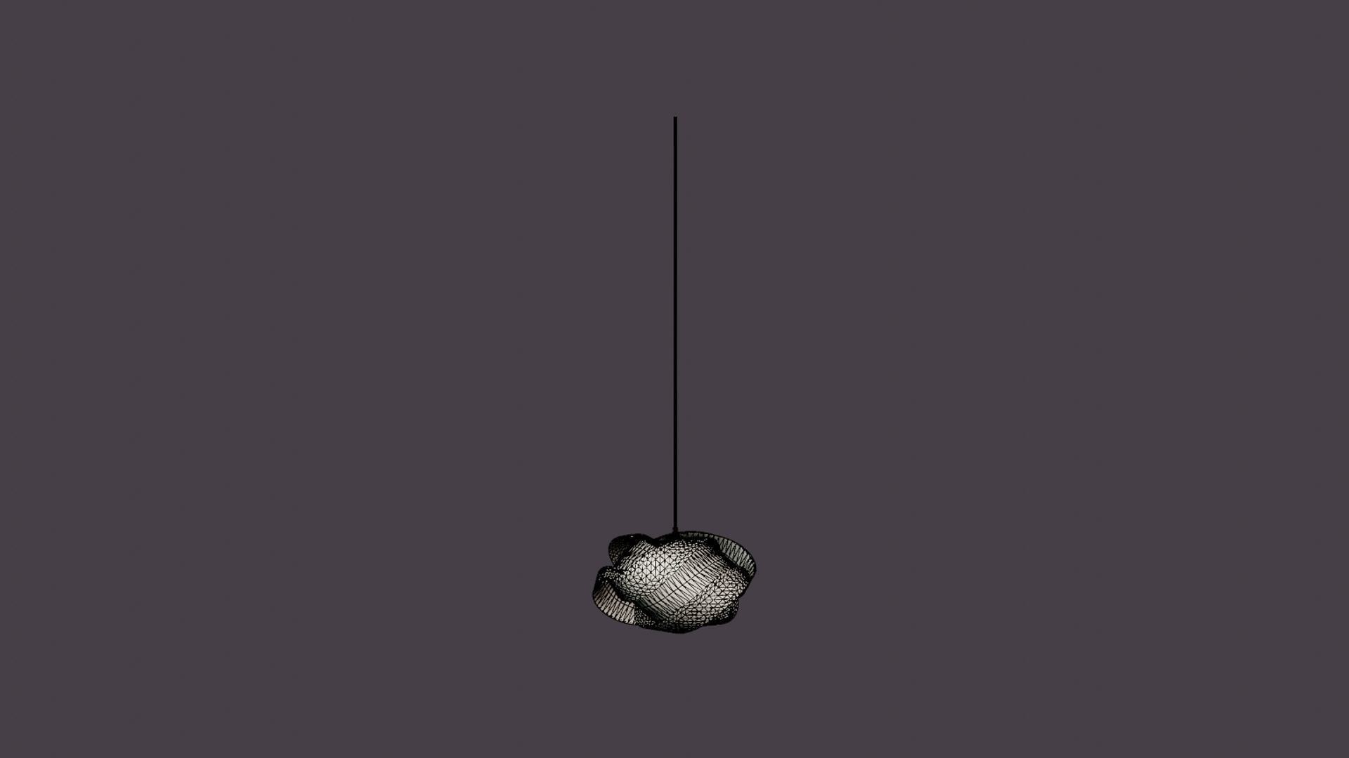 3D Ribbon Ceiling Lamp - TurboSquid 2250601