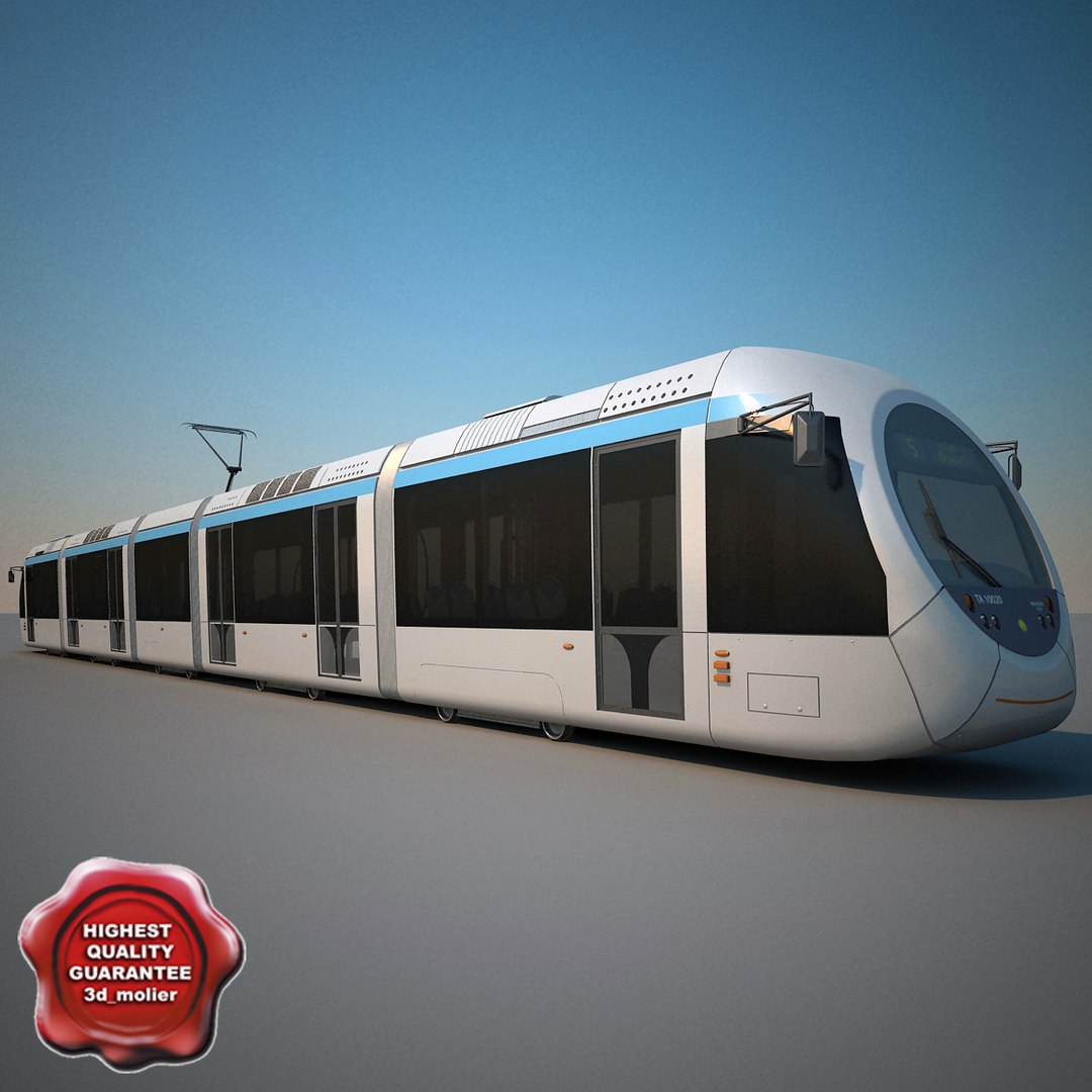 athens tram 3d 3ds